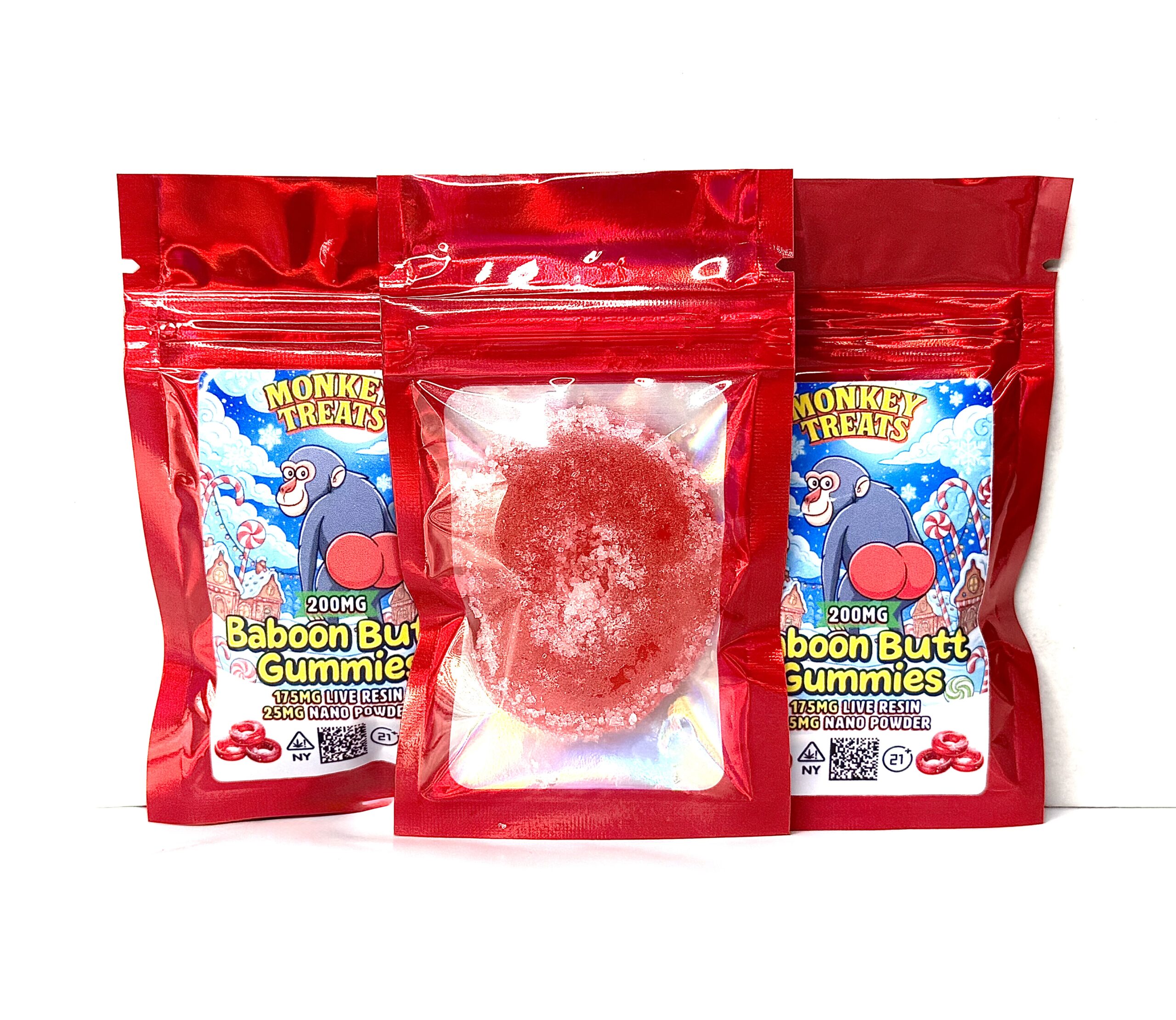 Monkey Treats Baboon Butts Gummies - EZBud.com
